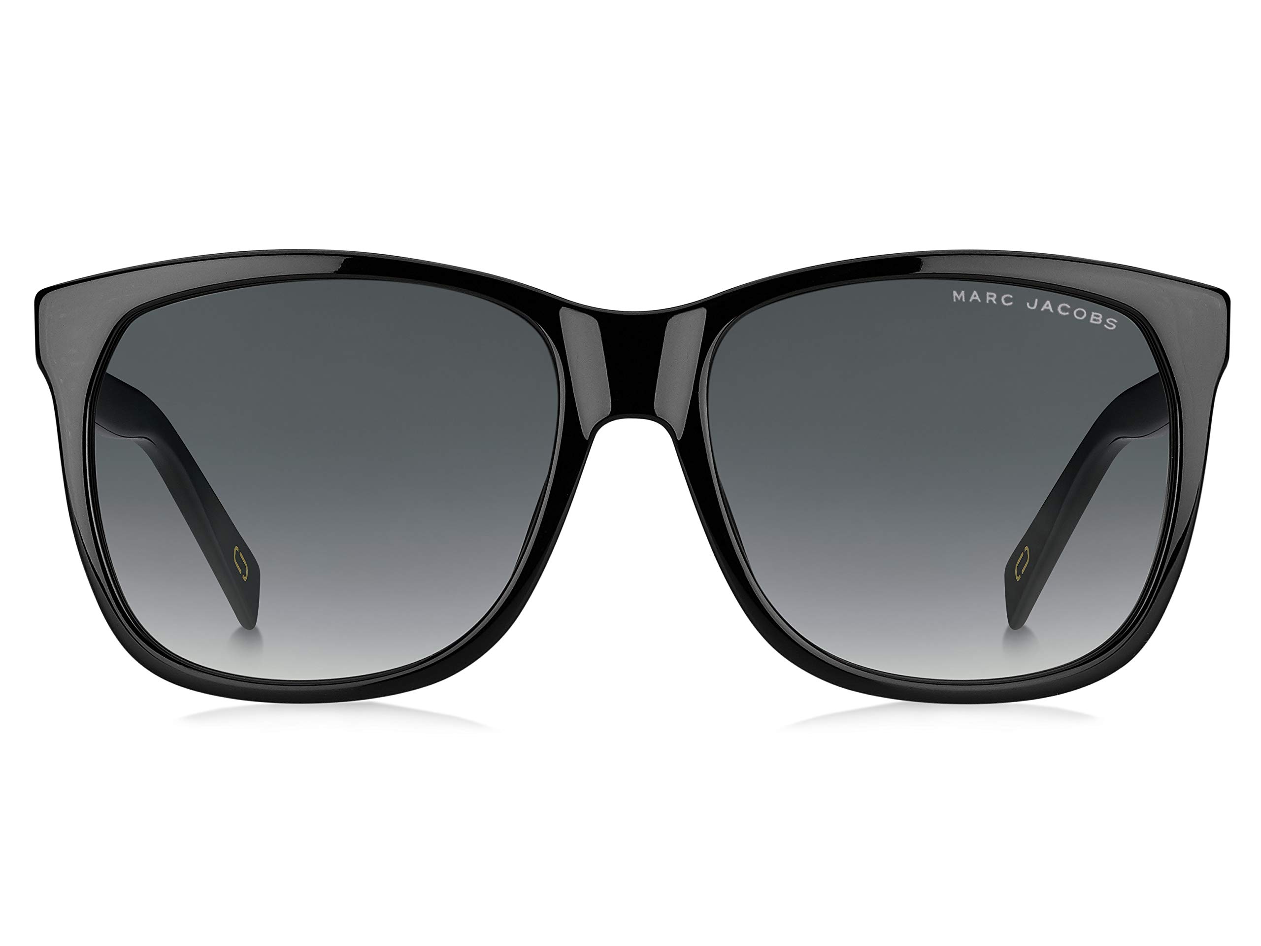 Marc Jacobs Women's Marc 337/S Square Sunglasses, Black/Gray Shaded, 57mm, 17mm