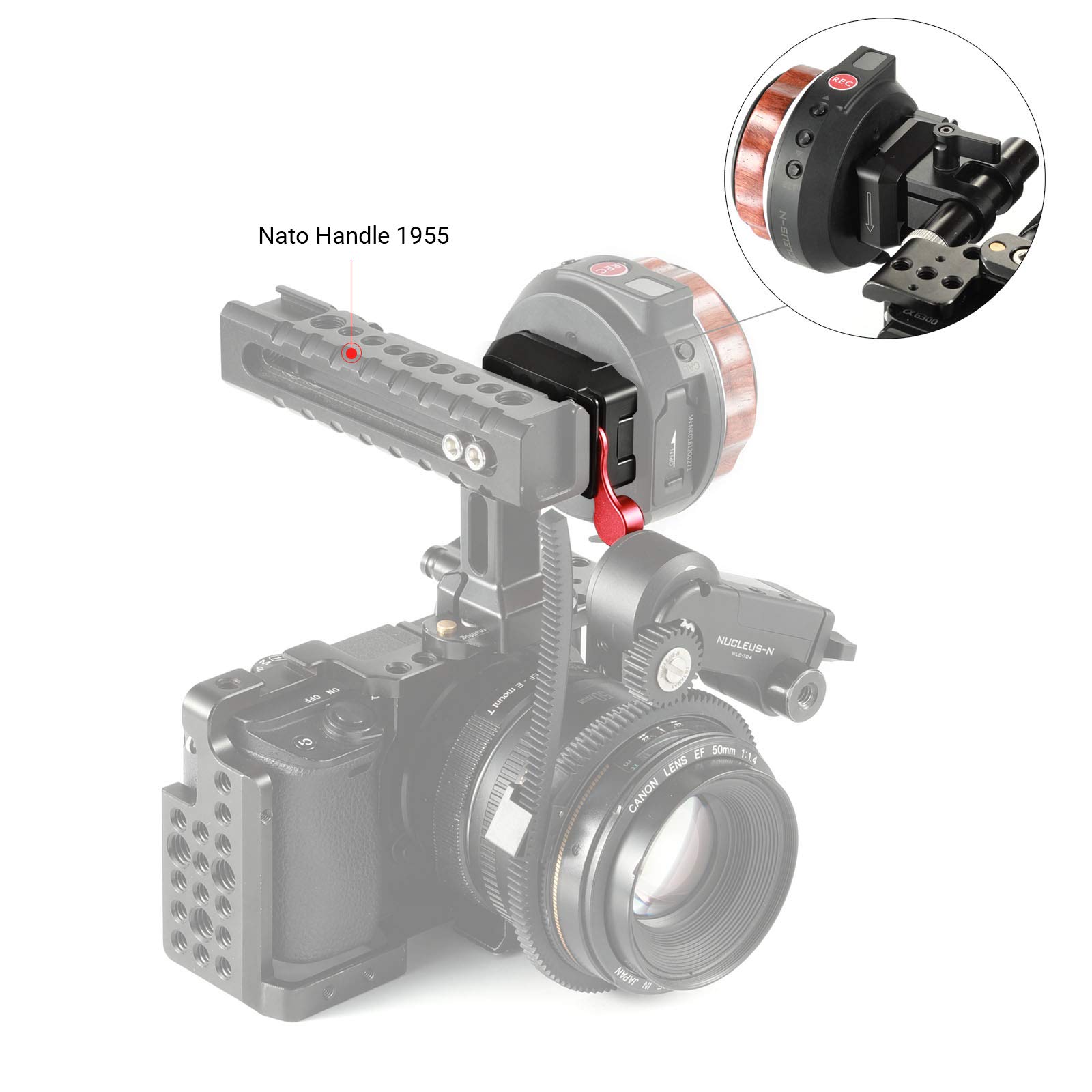 SmallRig Nucleus-Nano Quick Release Mounting Clamp for Tilta Nucleus-Nano Hand Wheel β FAQ2323