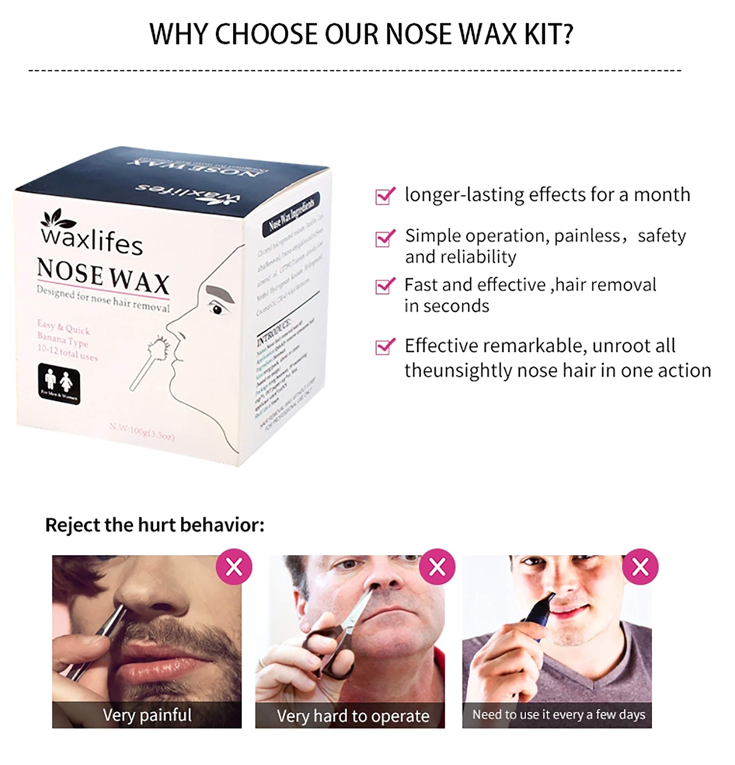 Nose Wax Hair Removal for Men and Women Safe, Quick, and Painless