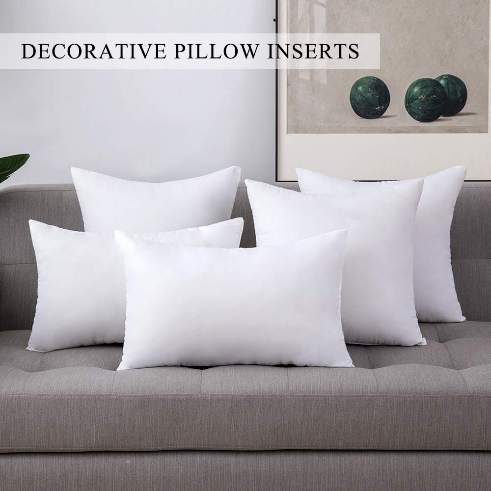 MIULEE 16 x 16 Pillow Inserts (Set of 4) - Decorative Throw Pillows Insert Square Premium Pillow Stuffers Form for Couch Sofa Bed Cushion