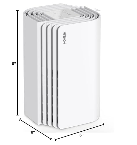 WELOV Air Purifiers for Home, Mini Portable H13 HEPA Air Purifiers with Aromatherapy for Better Sleep, 315 Sq Ft Coverage, 23dB Air Purifier for Bedroom