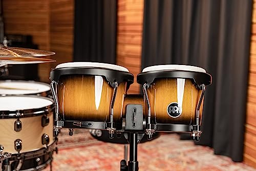Meinl Percussion Bongos Hand Drum Set 6.75" and 8" with Hardwood Shells and Tuning Key β NOT Made in China β Headliner Series, 2-Year Warranty, Vintage Sunburst (HB100VSB)