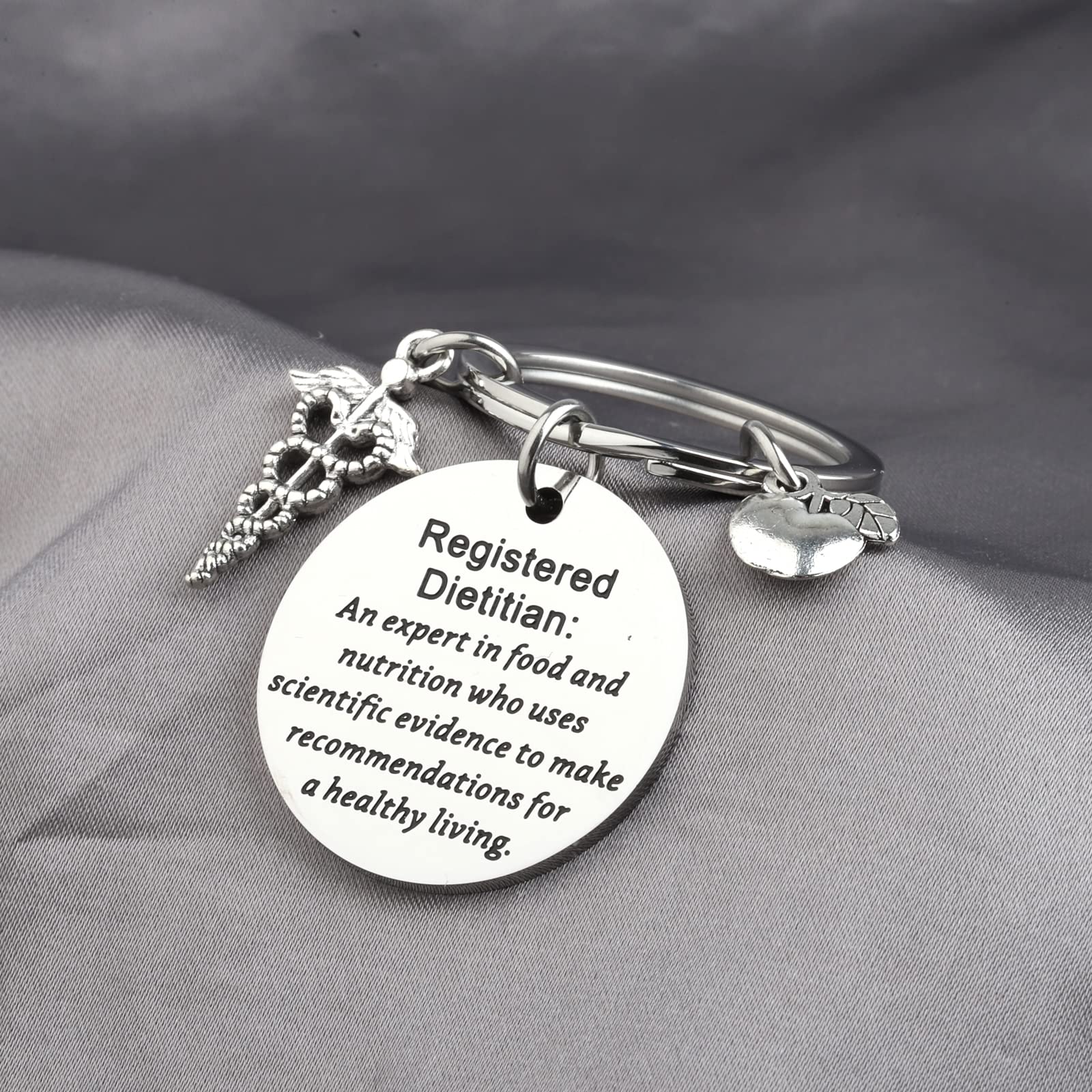 TGBJE Dietitian Gift RD Registered Dietitian Gift Registered Dietitian Keychain Thank You Gift For Dietitian Nutritionist Gift (registered dietitian kc)