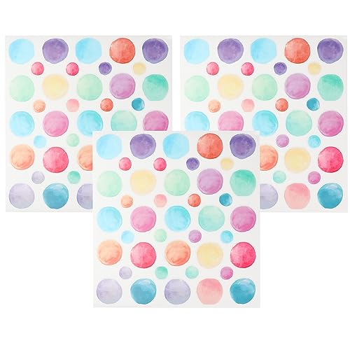 MAGICLULU 3 Sheets Dot Stickers Classroom Decorations Classroom Stickers Classroom Border Trim Adhesive Border Sticker Classroom Blackboard Accessories PVC Bulletin Board It Can Move