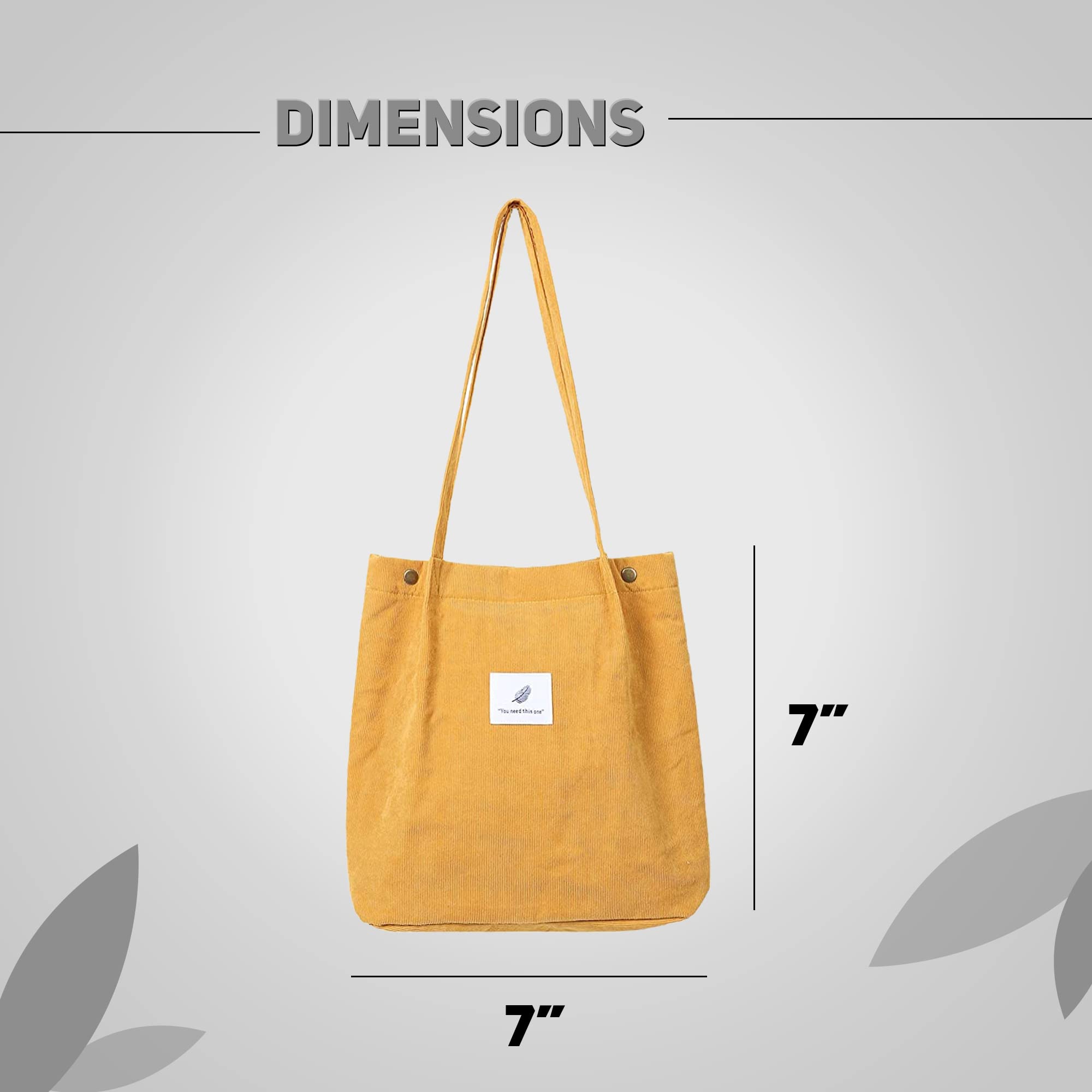 Sable Hub Women's Shopping Bag | Canvas Shoulder Hand Bags | Waterproof, Foldable Tote Bags, Comfortable for Outdoor - Orange