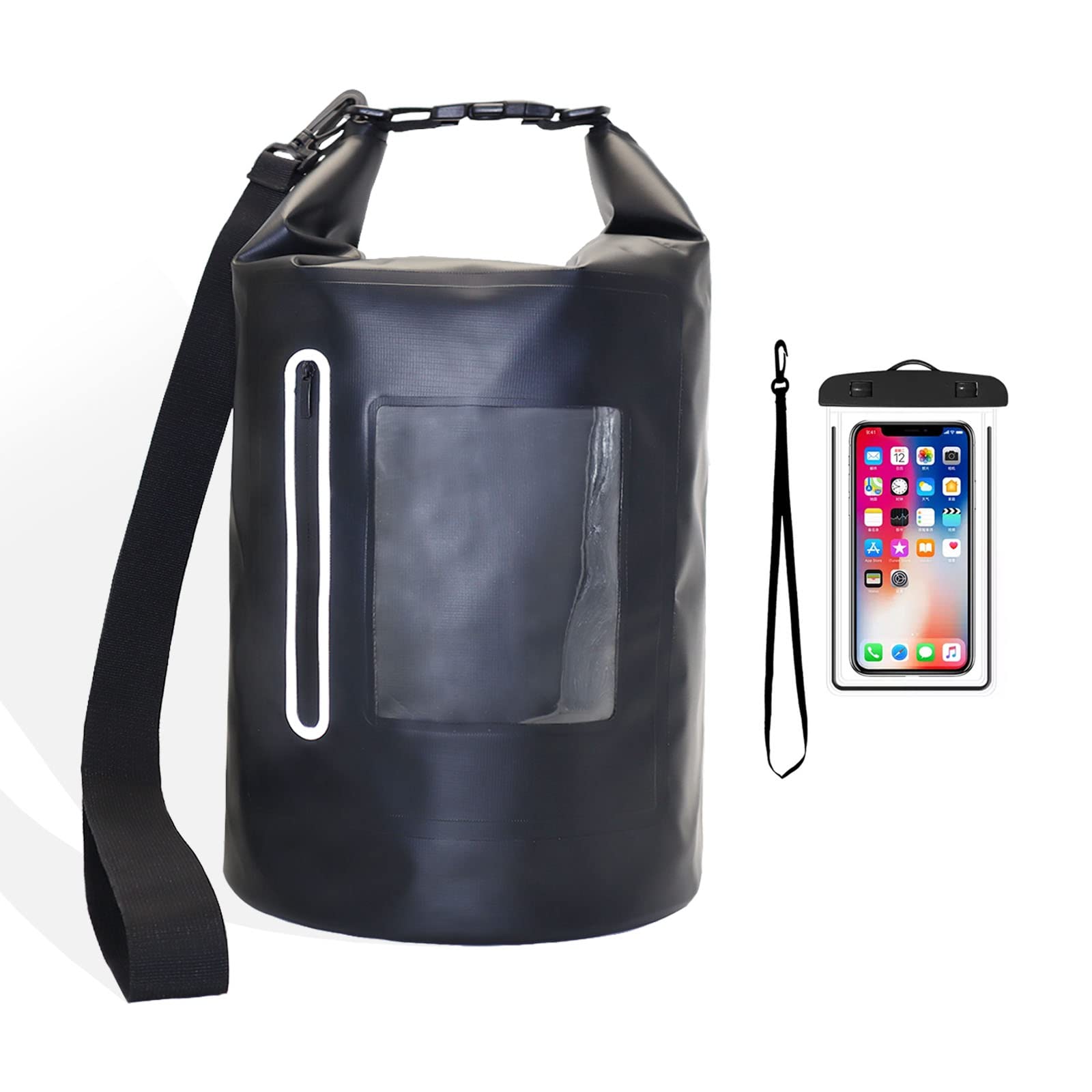 Waterproof Dry Bag 15L, Faraday Bags With Phone Pouch, Faraday Cage for Laptops & Tablets & Car Keys, Signal Shield Pouch, Prevents Hacking,Tracking,NFC/WiFi