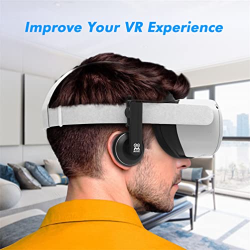XiFor Quest 2 VR Headset, On-Ear Earbuds Compatible for Oculus All-in-One Earphones 3D 360 Degree Stereo Comfort Headset