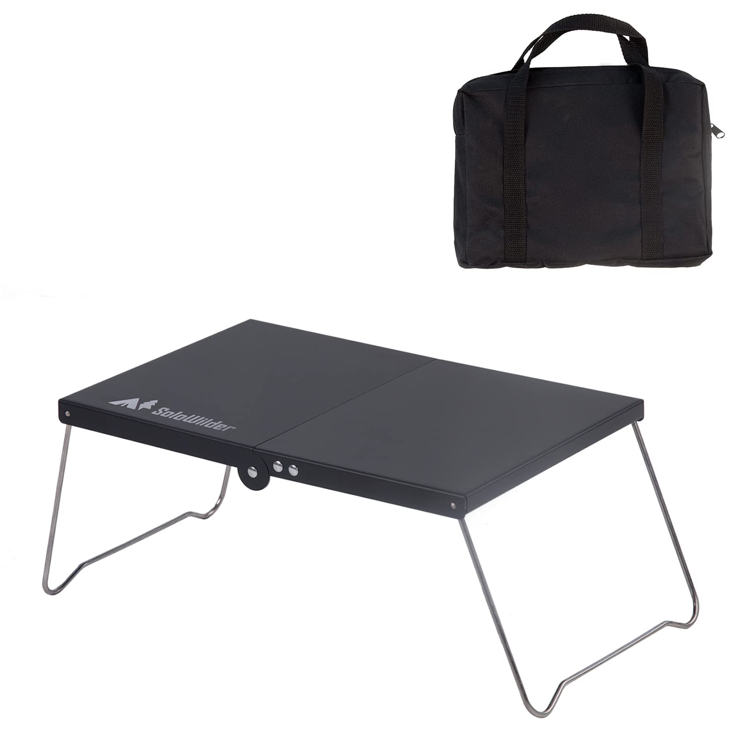 SoloWilder Camping Table Aluminum Folding Table Tinybee Outdoor Lightweight Picnic Table ltralight Backpacking Table