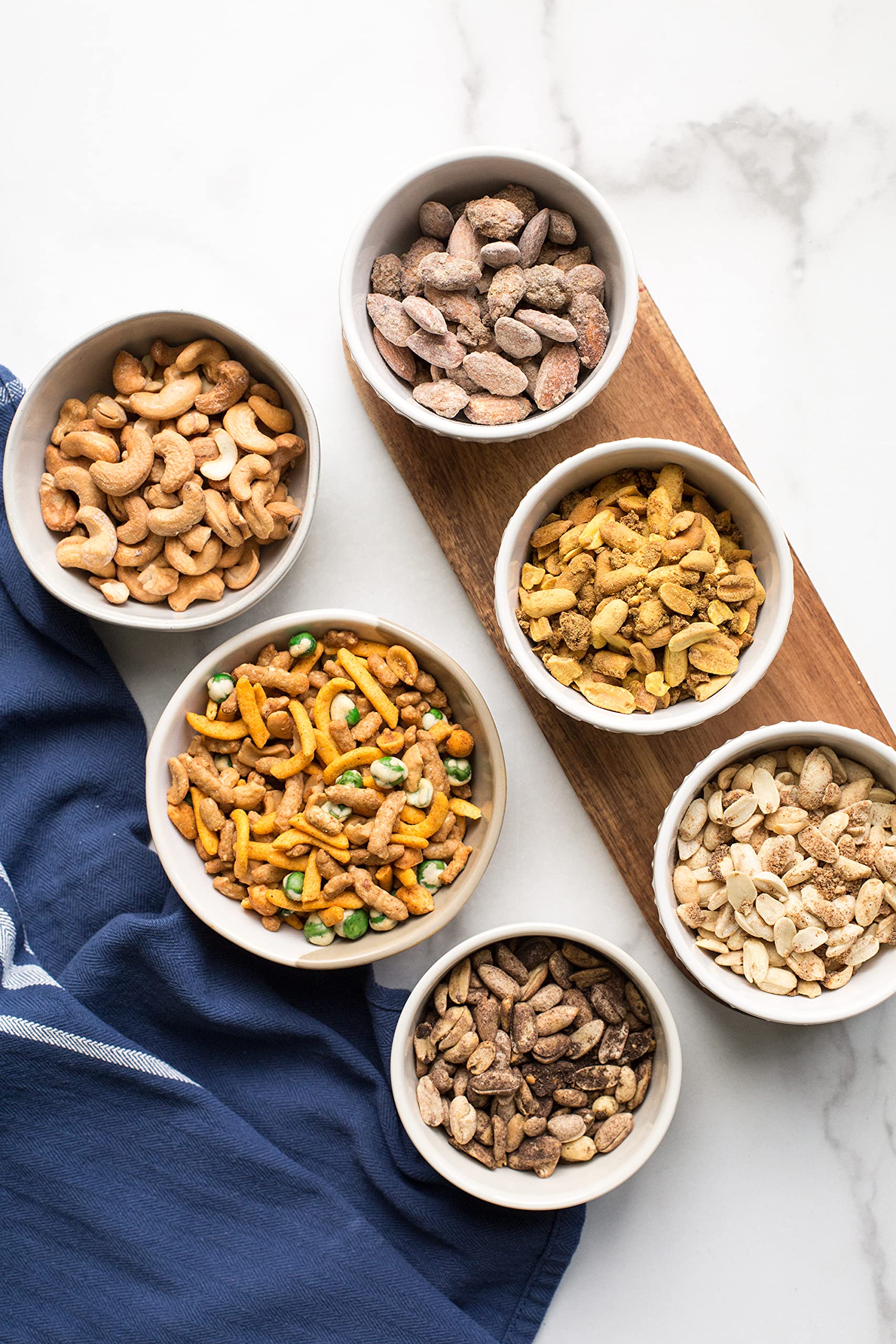 Nuts Gift Basket for Men, Adults - 6 Unique Flavors, Great Birthday Gift for Men, Gift for Dad, Food Gift Basket, Gourmet Nut Snack