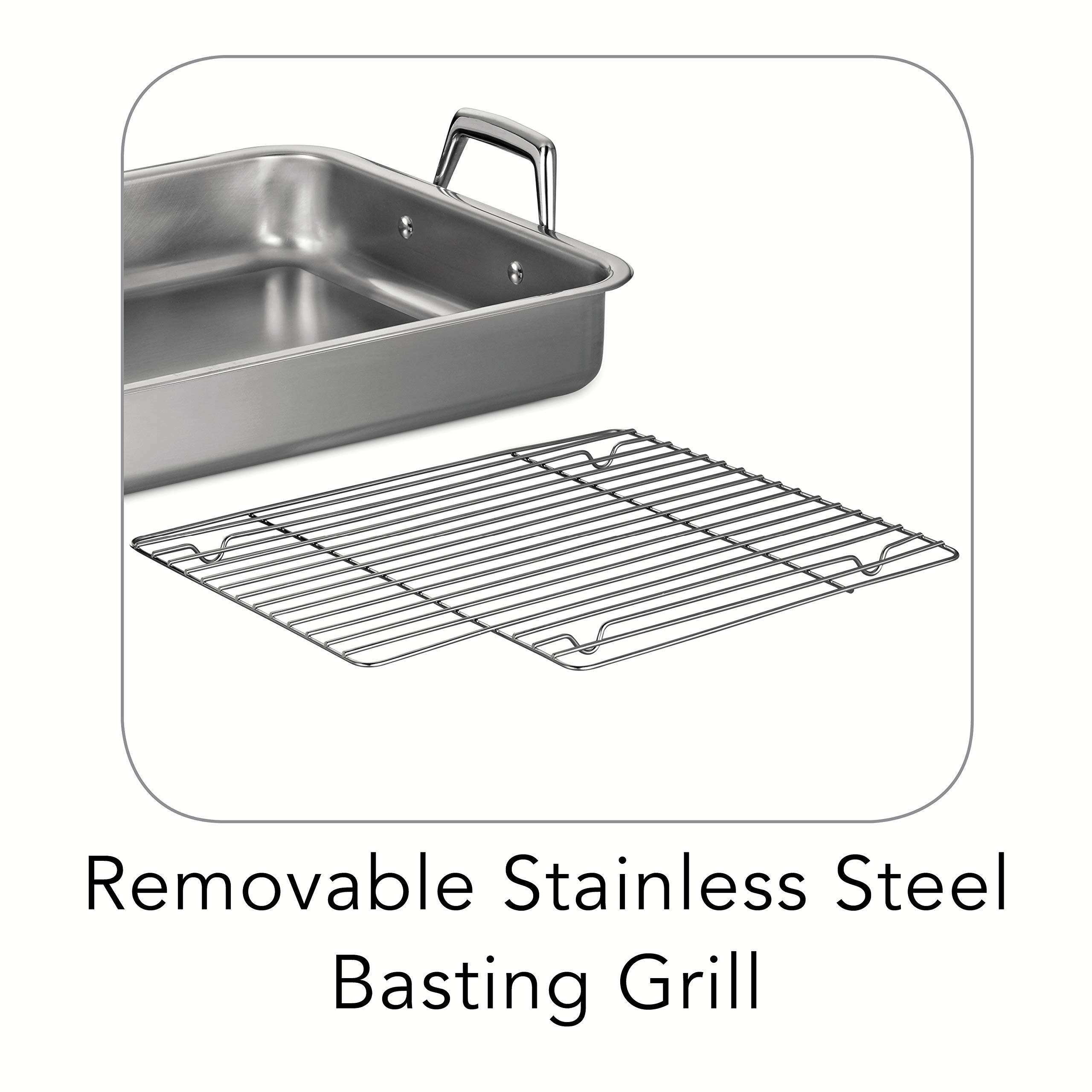 Tramontina Roasting Pan Stainless Steel 18.75-Inch, 80203/010DS