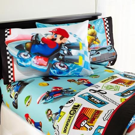 Mario 'Road Rumble' Bedding Sheet Set, FULL
