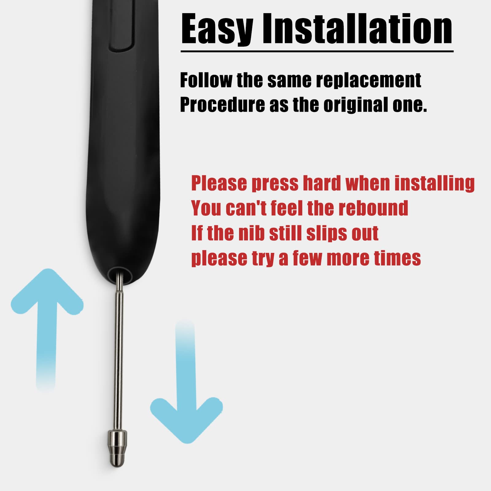 Upgraded Titanium Alloy Ball Pen Tips compatible with Samsung Galaxy Z Fold 3/4 S Pen Fold Edition Stylus Pen, No Wear Out Replacement Pencil Nibs fits for Z Fold 4/3 Phone,2 Pcs
