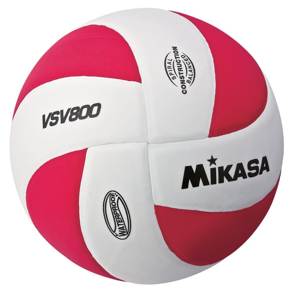 Mikasa Ultra Soft Squish Volleyball, White/Red
