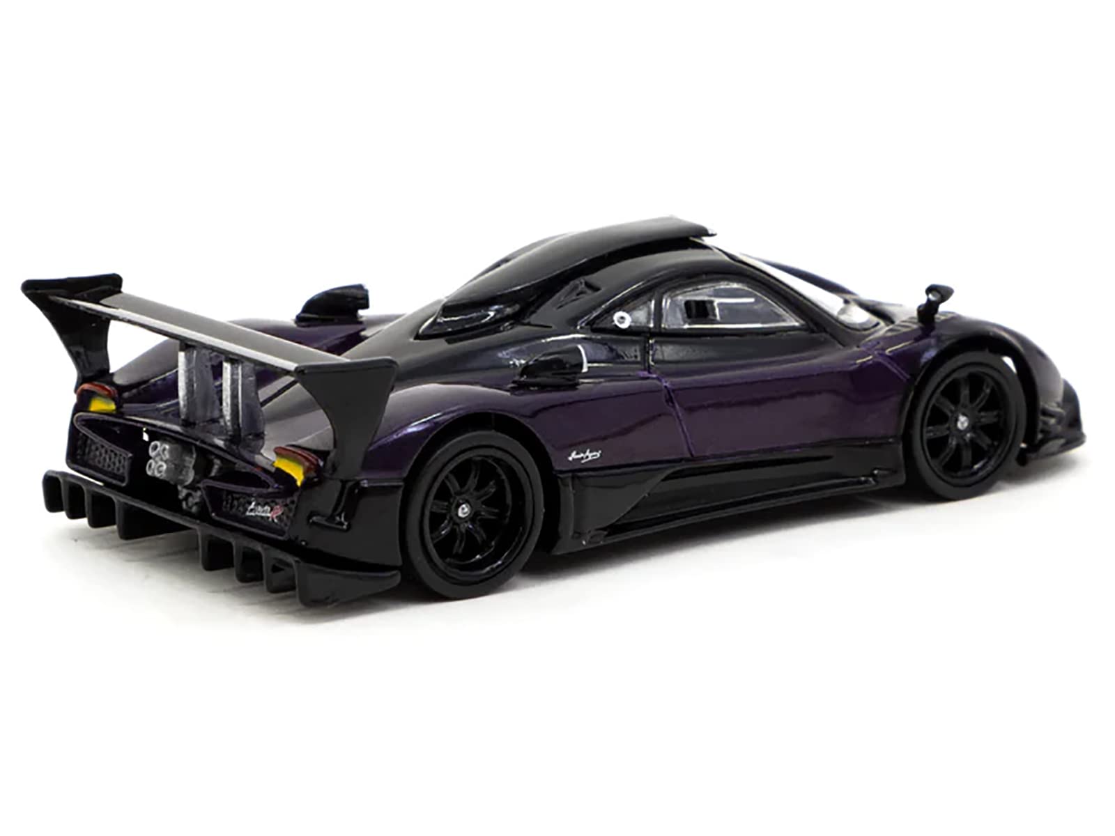Pagani Zonda R Viola PSO Metallic and Black Global64 Series 1/64 Diecast Model Car by Tarmac Works T64G-TL015-PU