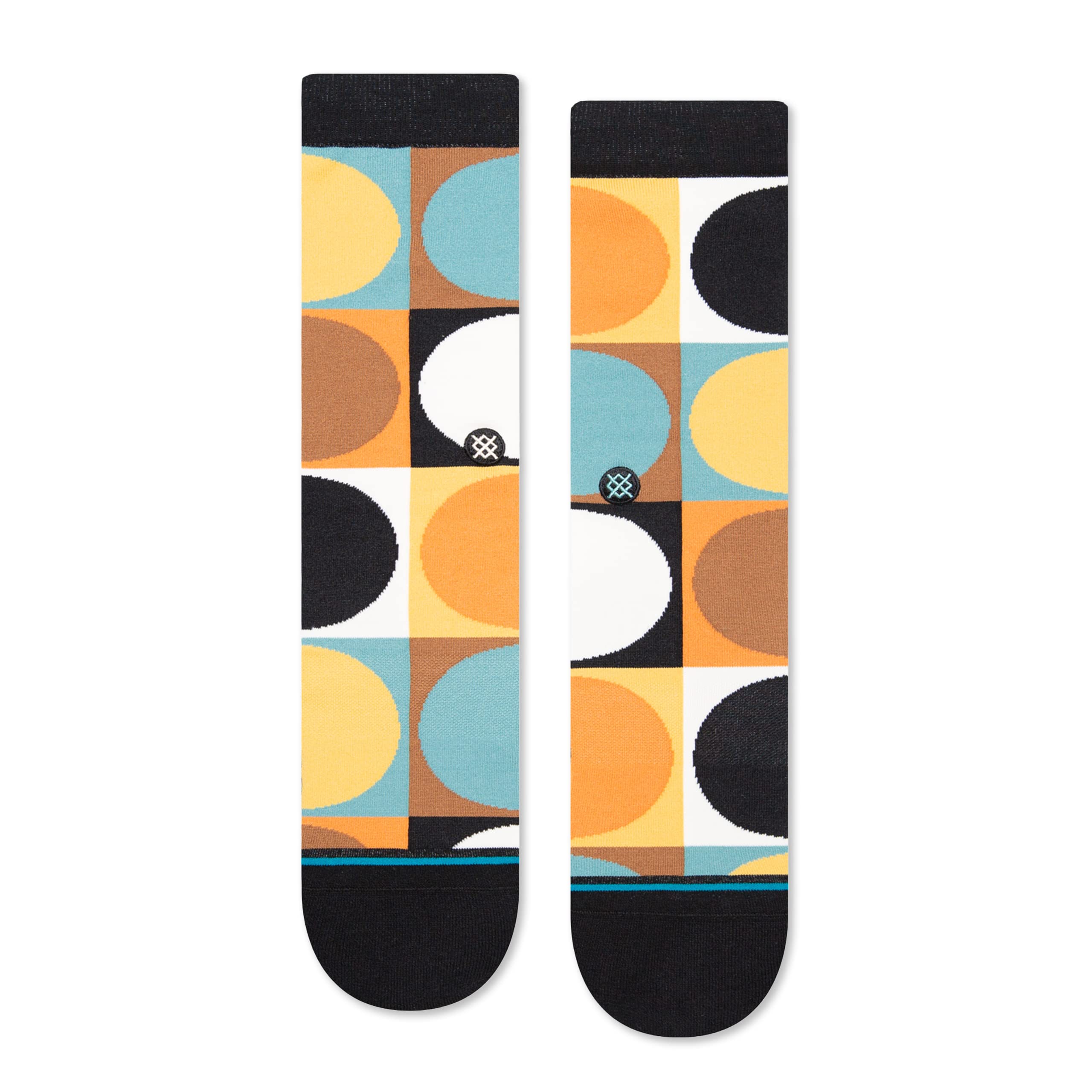 Stance Poka Poka Crew Socks (Large, Washed Black)