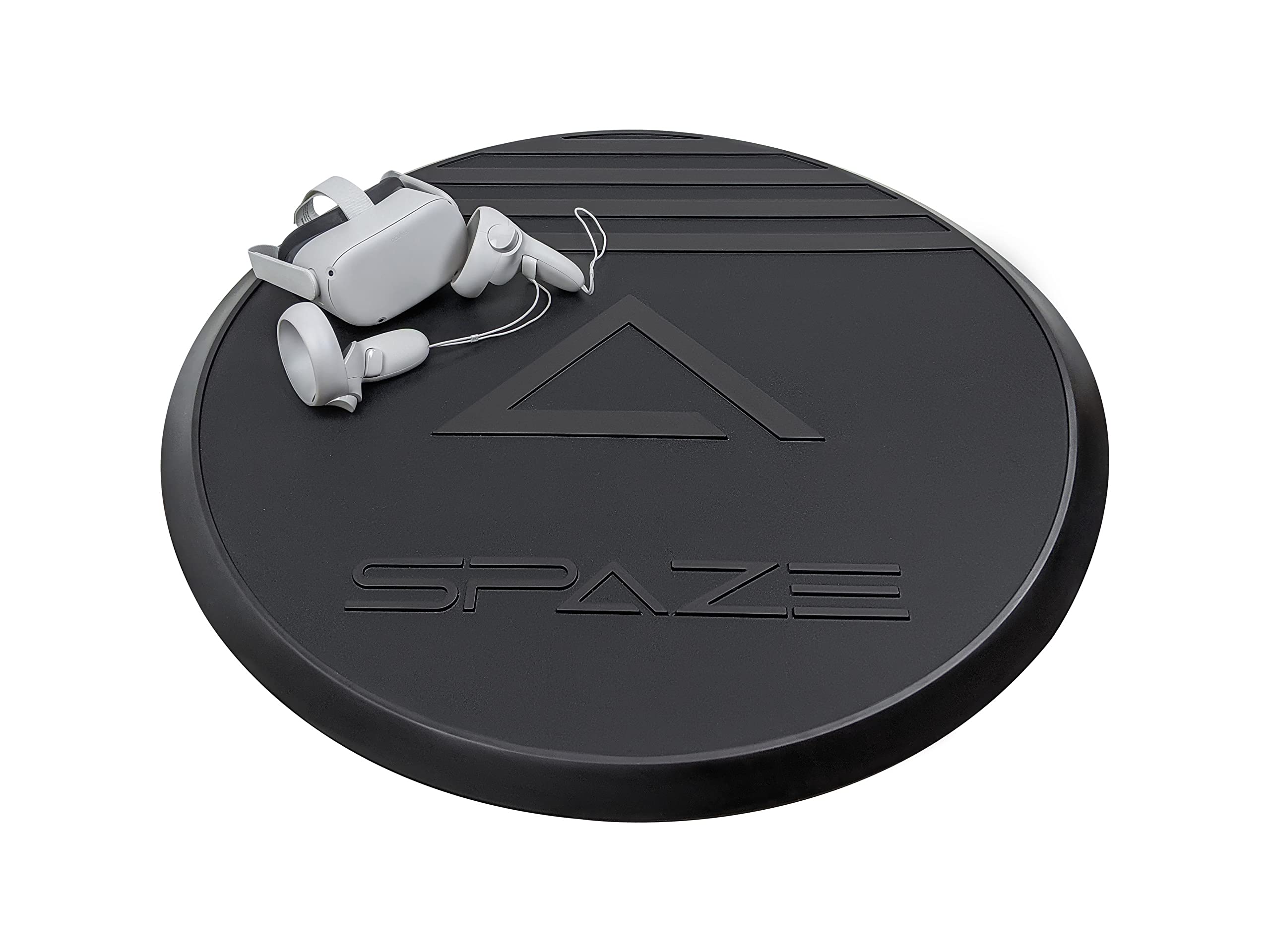 SPAZE VR Mat | 35" Virtual Reality Gaming Mat | Non-Slip All Surface Thick Anti-Fatigue Foam | Position Orienting Lines and Grip Texture | Compatible with PlayStation VR, Oculus/Meta Quest, and More