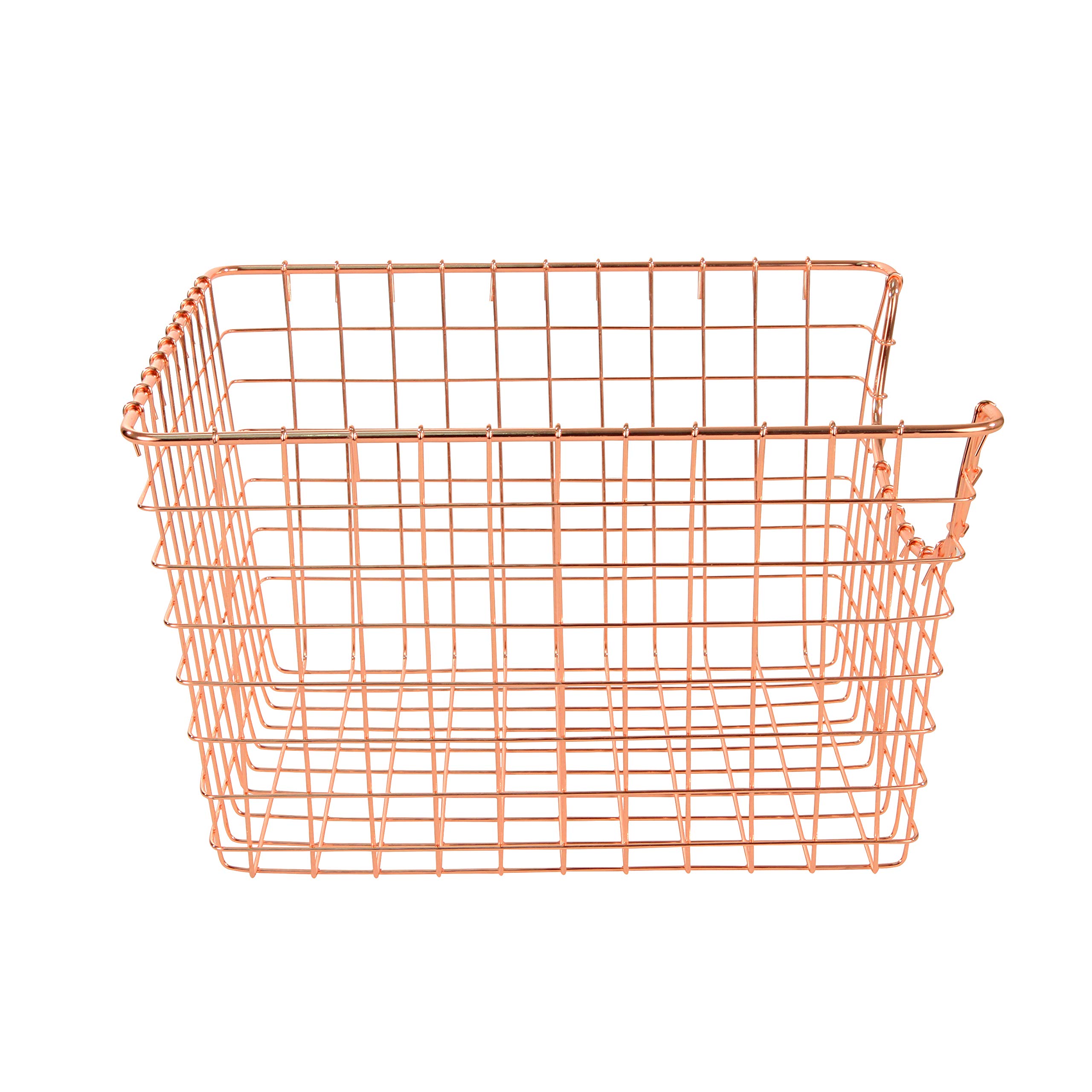 Spectrum Diversified Scoop wire Storage Basket, Medium, Copper