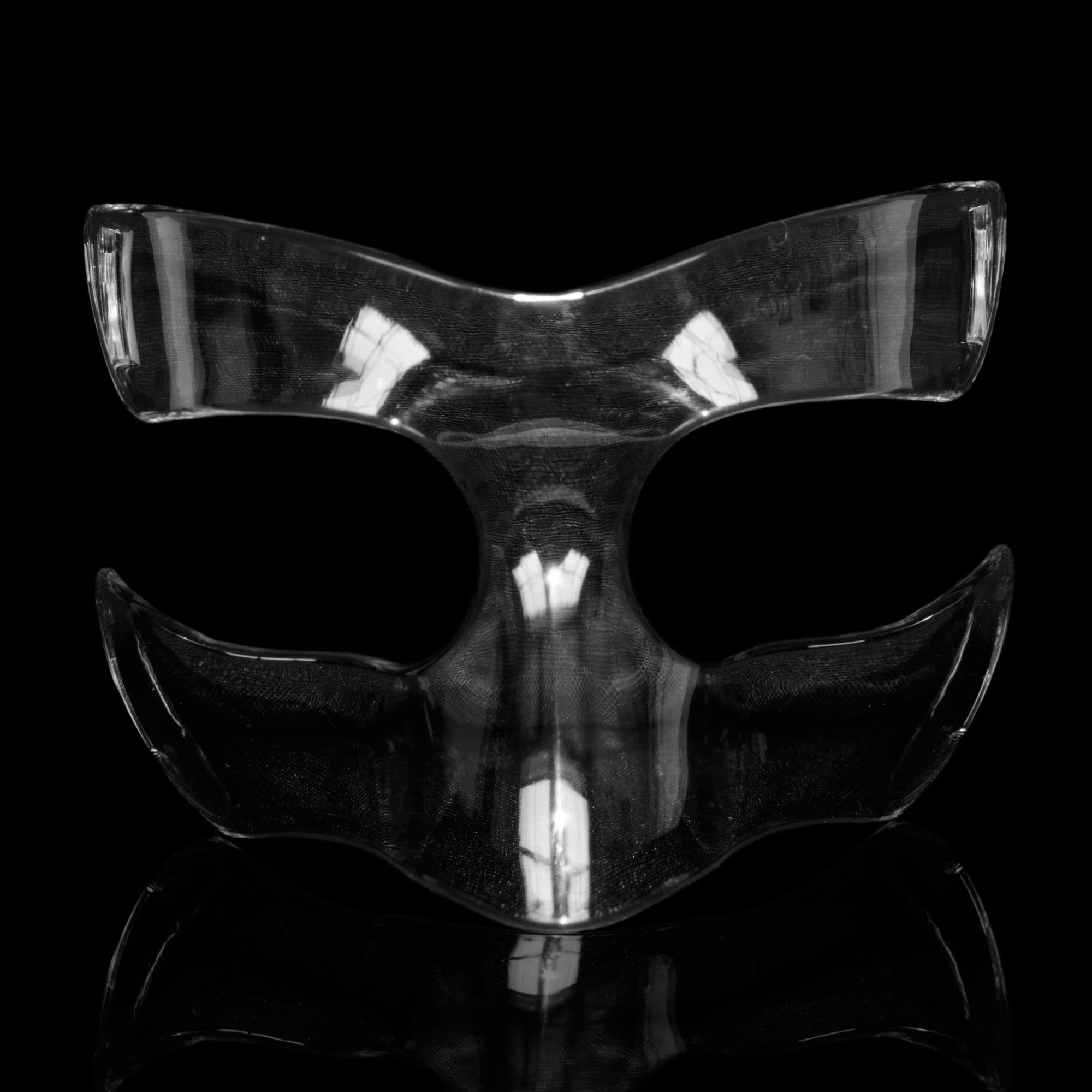 Team Sports Face Guard Shatterproof Nose Guard for Basketball, Baseball,Softball,Adjustable Face Shield Protect Face and Nose from Injuries,Clear, One Size