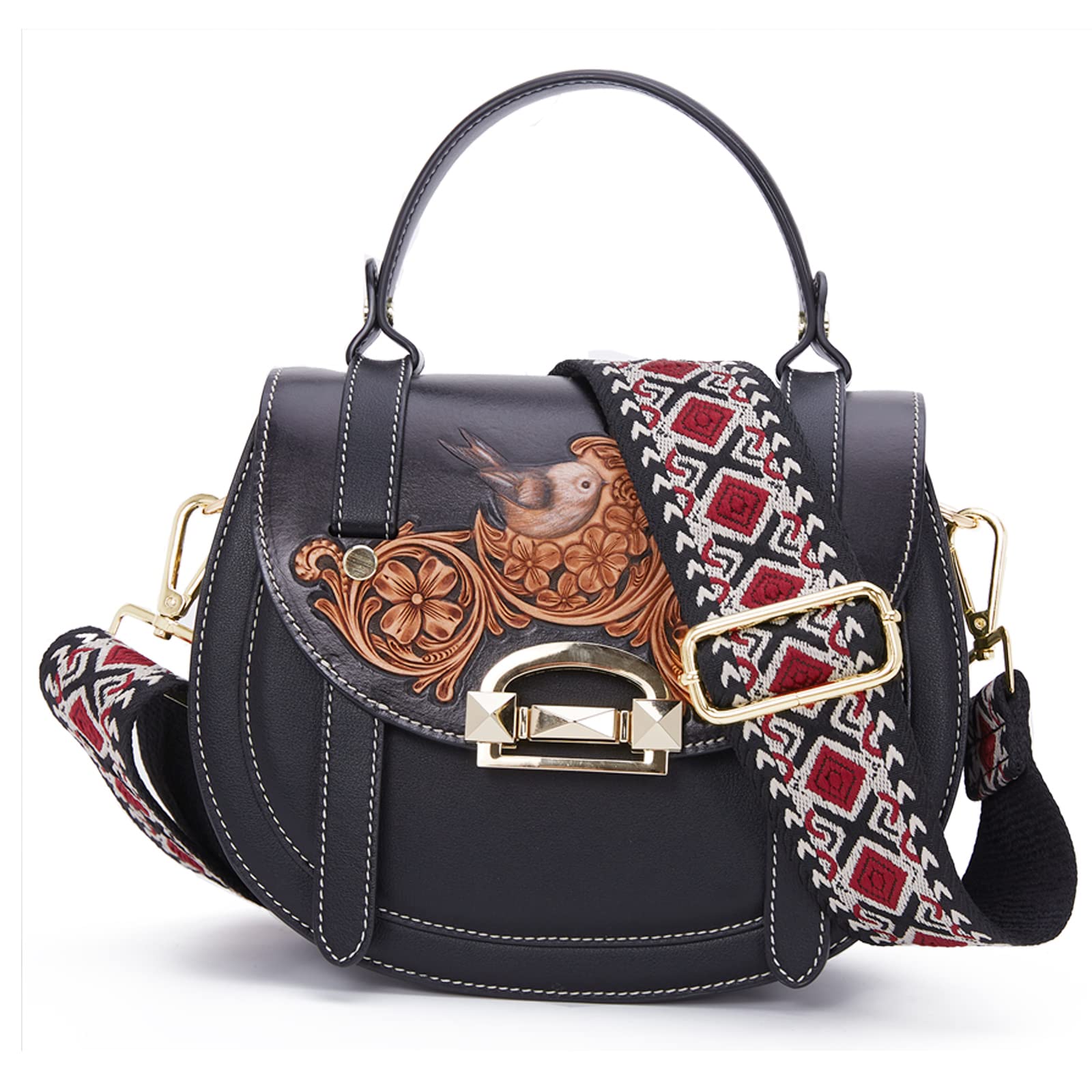 Thick Purse Straps Replacement Crossbody: Adjustable Purse Strap Crossbody 2" Wide Shoulder Strap for Bag