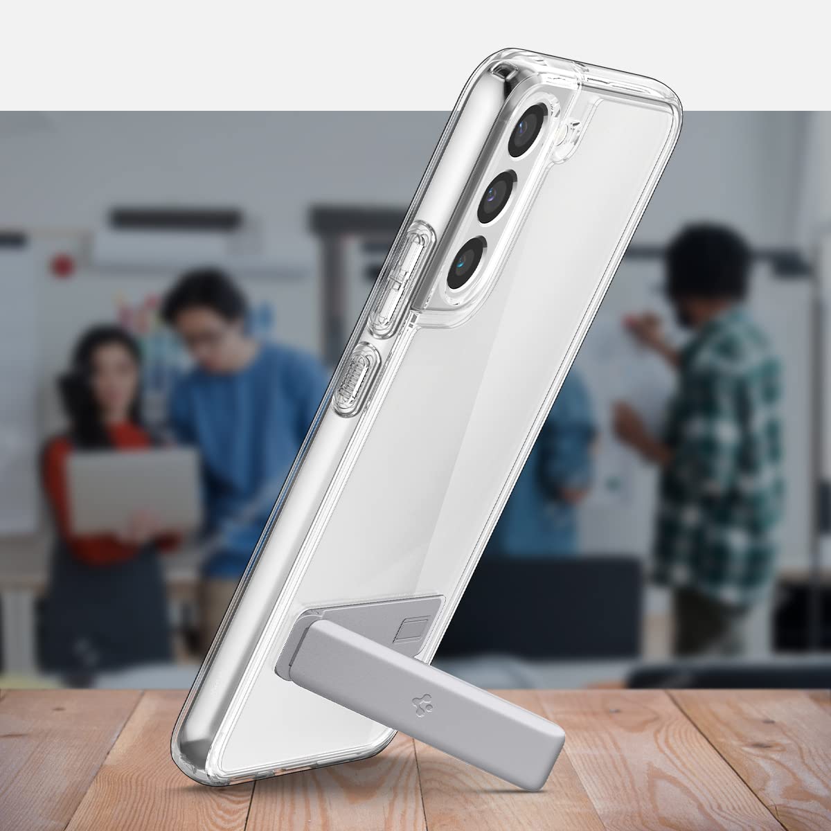 Spigen Ultra Hybrid S Designed for Galaxy S22 Plus Case (2022) - Crystal Clear