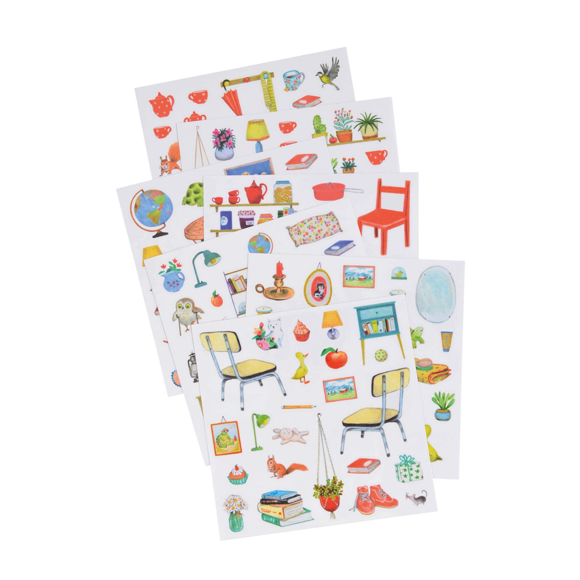 Moulin Roty La Grande Famille Sticker Book (20 Pages)