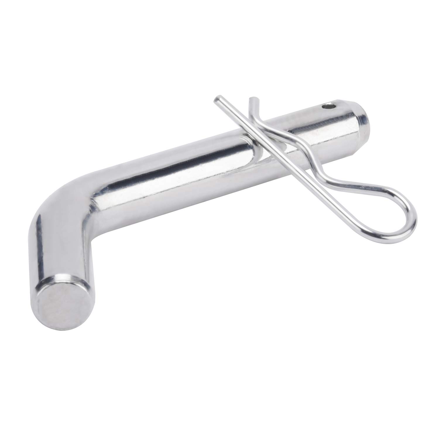 NovelBee 2" Trailer Tow Hook Receiver Tube with Cover Fit for Pore Distance 45x85mm Trailer Hitch