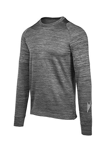 Mizuno Youth Velocity Long Sleeve Crew, Shade, X-Large