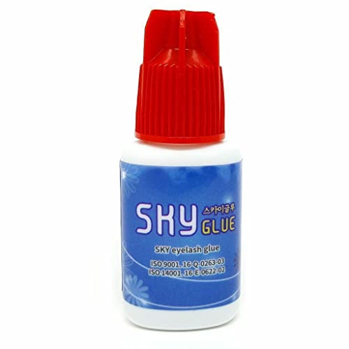 PYTrade Glue SKY S+ 5ml Maximum Retention Eyelash Extension Glue, Waterproof Lash Glue Kit For False Lashes 7 Weeks Hold, Safe For Sensitive Eyes, Premium Eye Lash Extensions Supplies, 1 Pack black