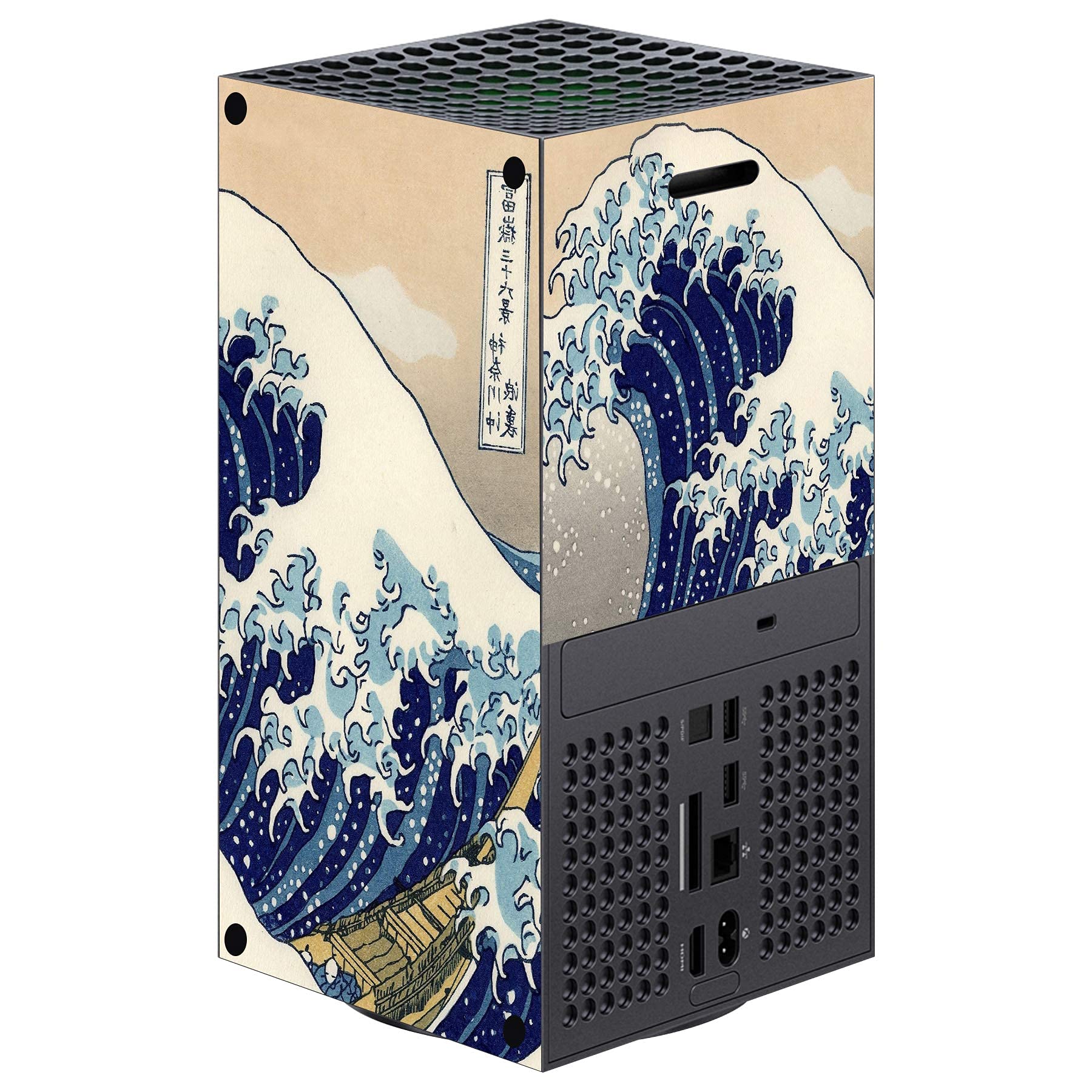 PlayVital The Great Wave Custom Vinyl Skins for Xbox Series X, Wrap Decal Cover Stickers for Xbox Series X Console Controller (Renewed)