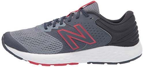 New Balance Men's 520 V7 Running Shoe, Grey/Red, 12 X-Wide