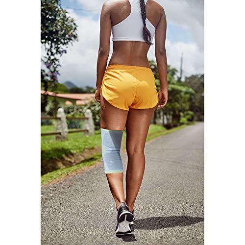 Sport Knee Wrap Support for Pain Injuries with Gel Pad for Men & Women (Green, Small)