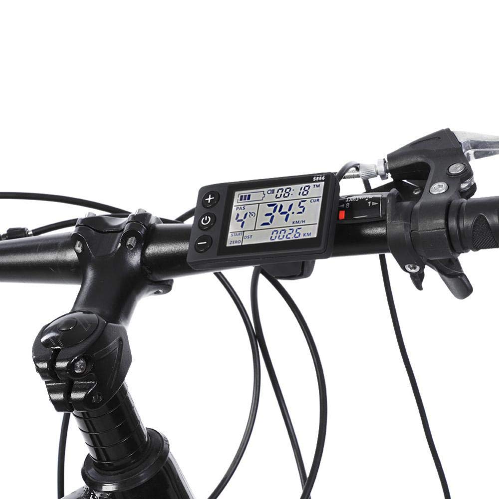 nulala Motor Controller Motor Brushless Controller 24V-48V Waterproof LCD Display Panel Electric Bicycle Scooter Brushless Controller Kit(24V/36V 350W)