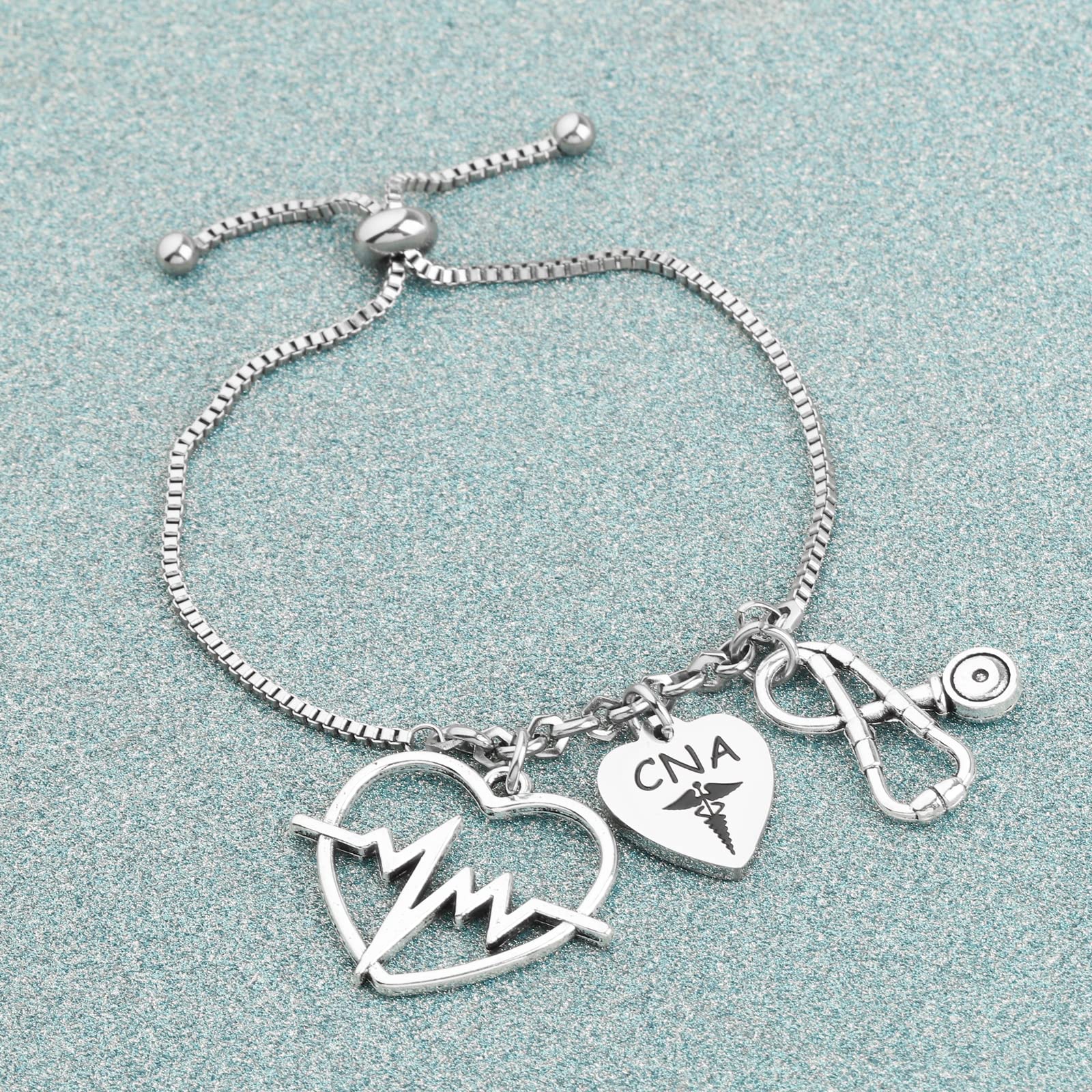 Lywjyb Birdgot CNA Bracelet CNA Certified Nursing Assistant Gift Graduation Gift for CNA Nurse (cna br card)