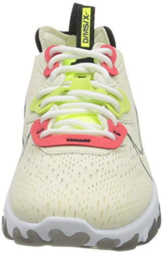 NIKE Women's Race Running Shoe, Pale Ivory Black Volt Laser Crimson, 6 us
