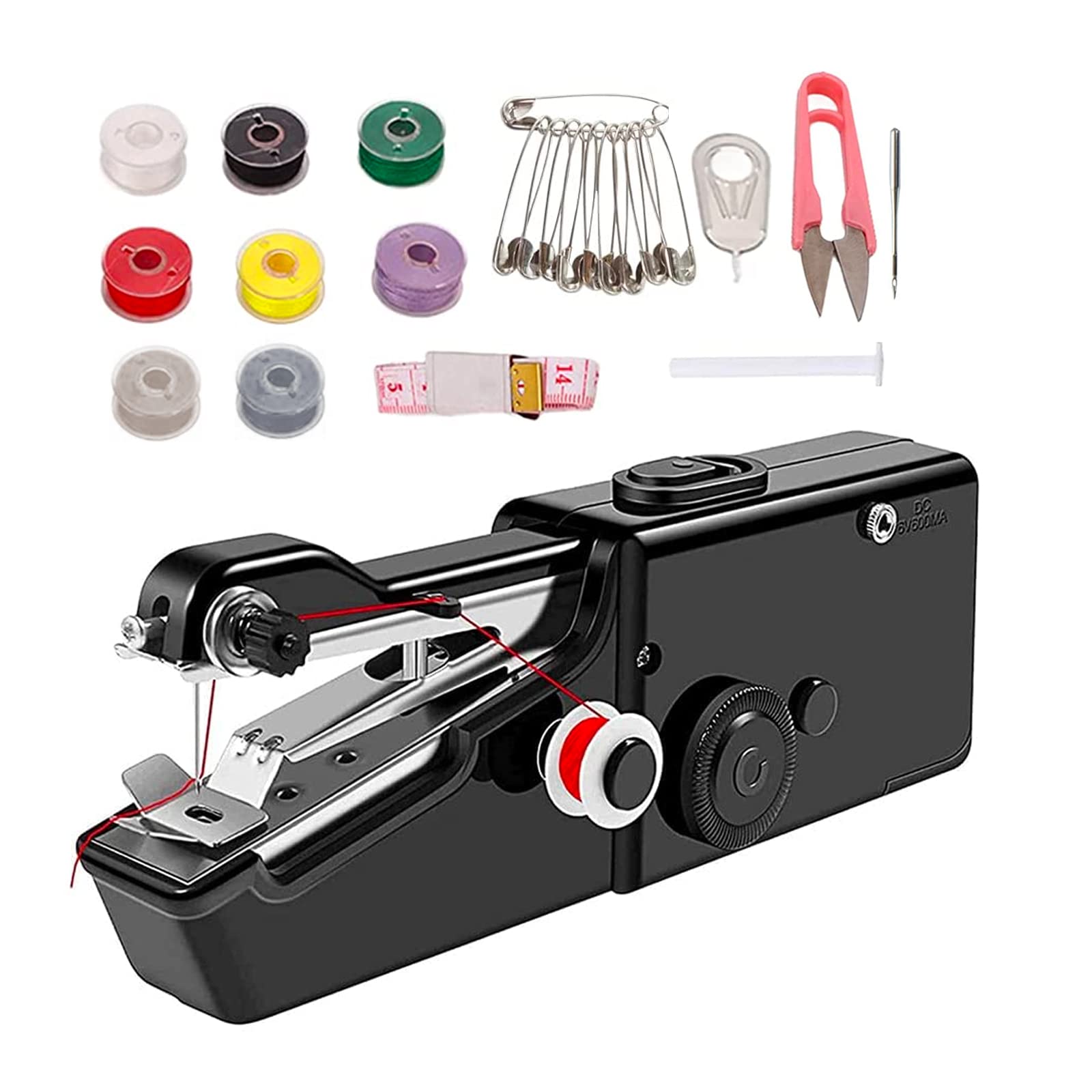 Mini Handheld Sewing Machine for Quick Stitching, Portable Sewing Machine Suitable for Home,Travel and DIY, Electric for Beginners