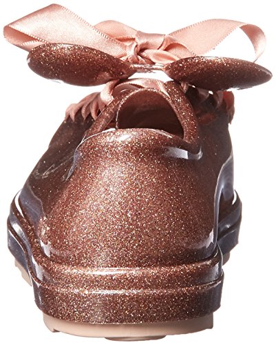 Mini Melissa Girl's Mel BE + Disney Sneaker, Pink Glitter, 3 M US Little Kid
