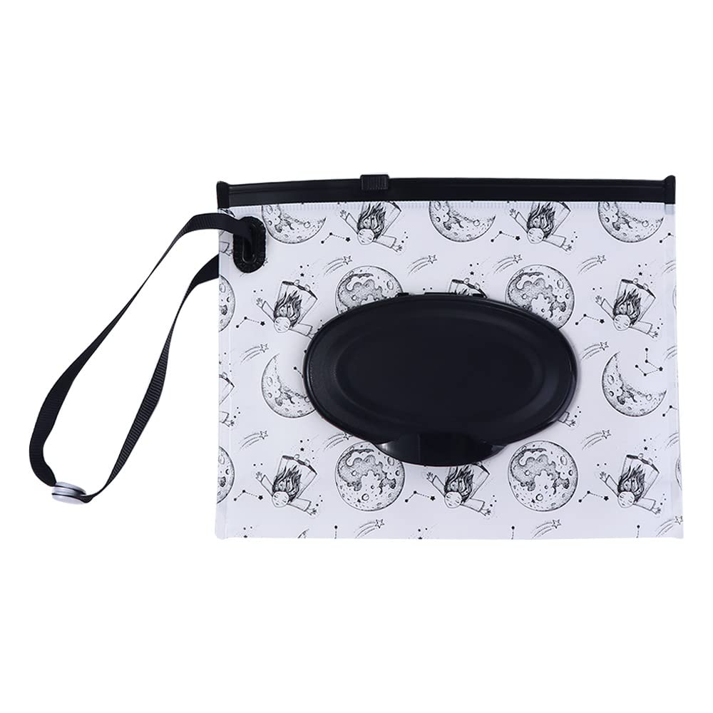 Wet Wipes Box Cute Clamshell Wipes Case Reusable Travel Refillable Portable Wipes Container(10)