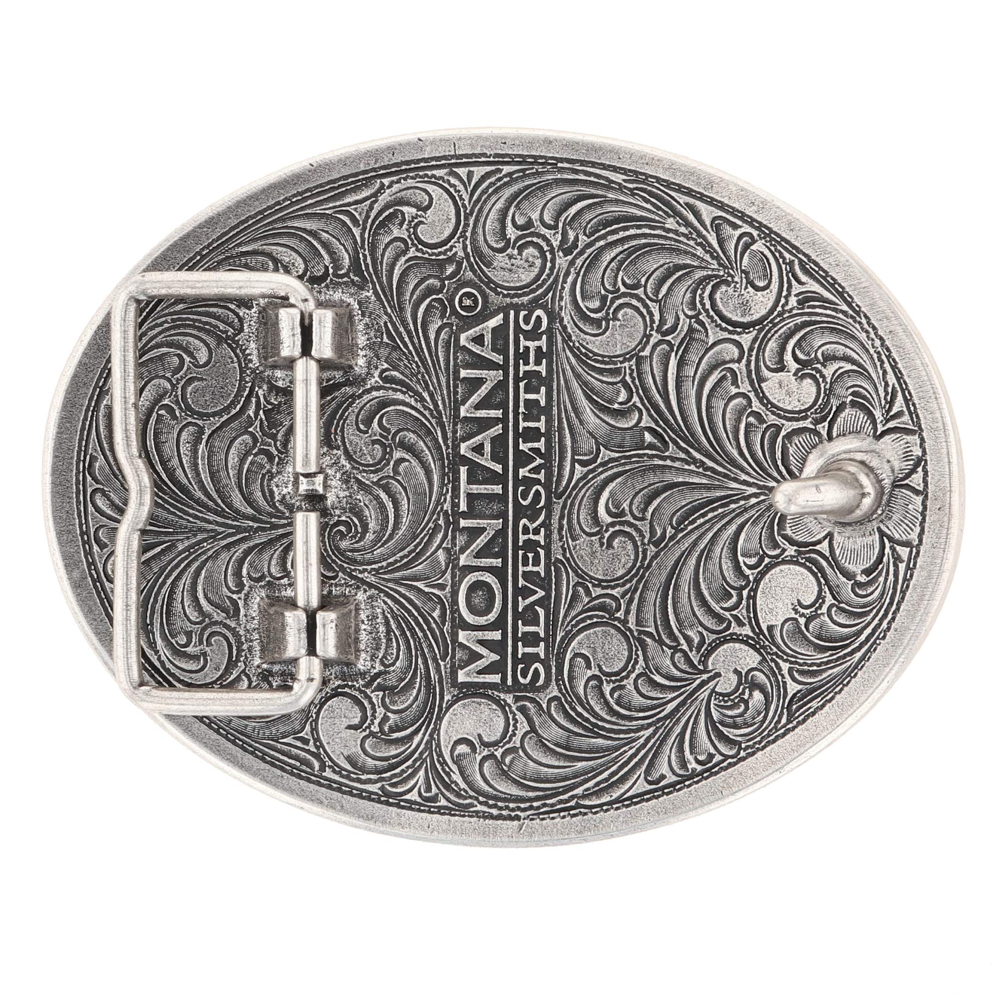 Montana Silversmiths Southwest Collection Attitude Western Belt Buckle (Two-Tone Lone Star Multicolor)