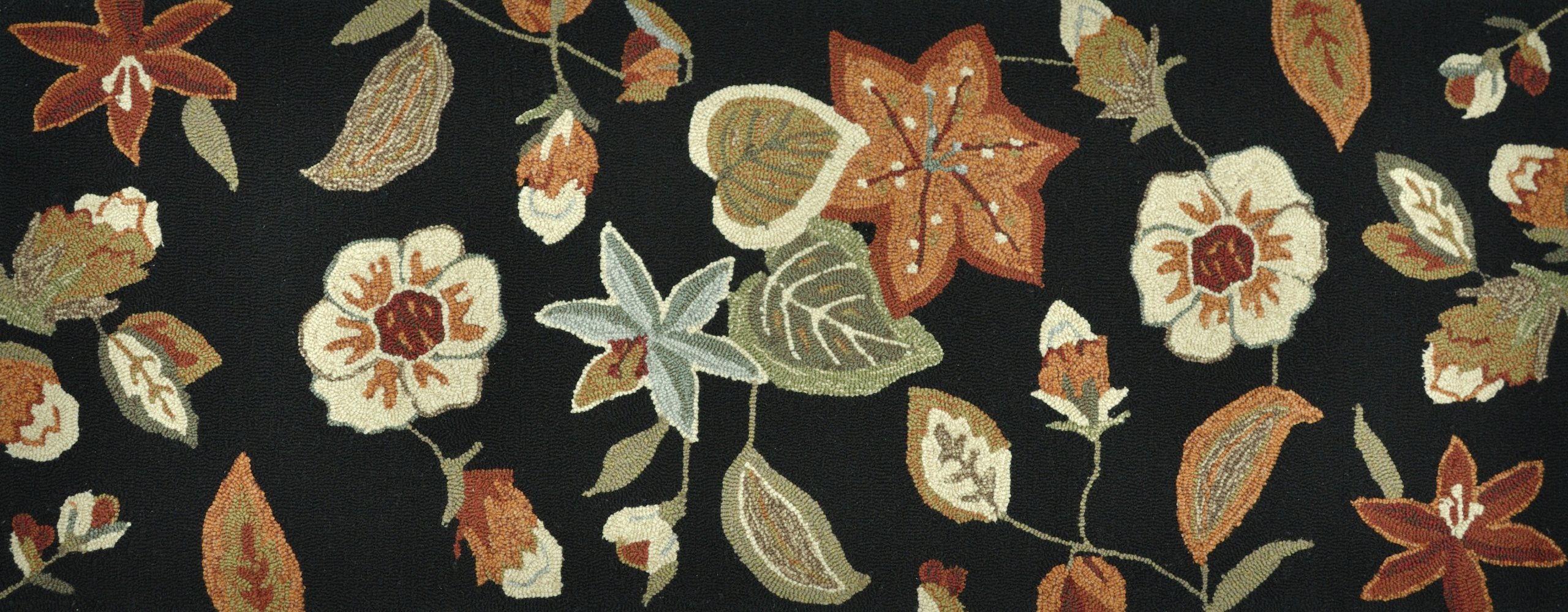 Loloi SUMMERTON Area Rug, 2-Feet by 5-Feet, Black/Rust