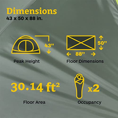 Marmot Crane Creek 2P Tent | Marmot Tent, Two-Person, Lightweight and Durable for Backpacking, Camping, Mountaineering in Fall