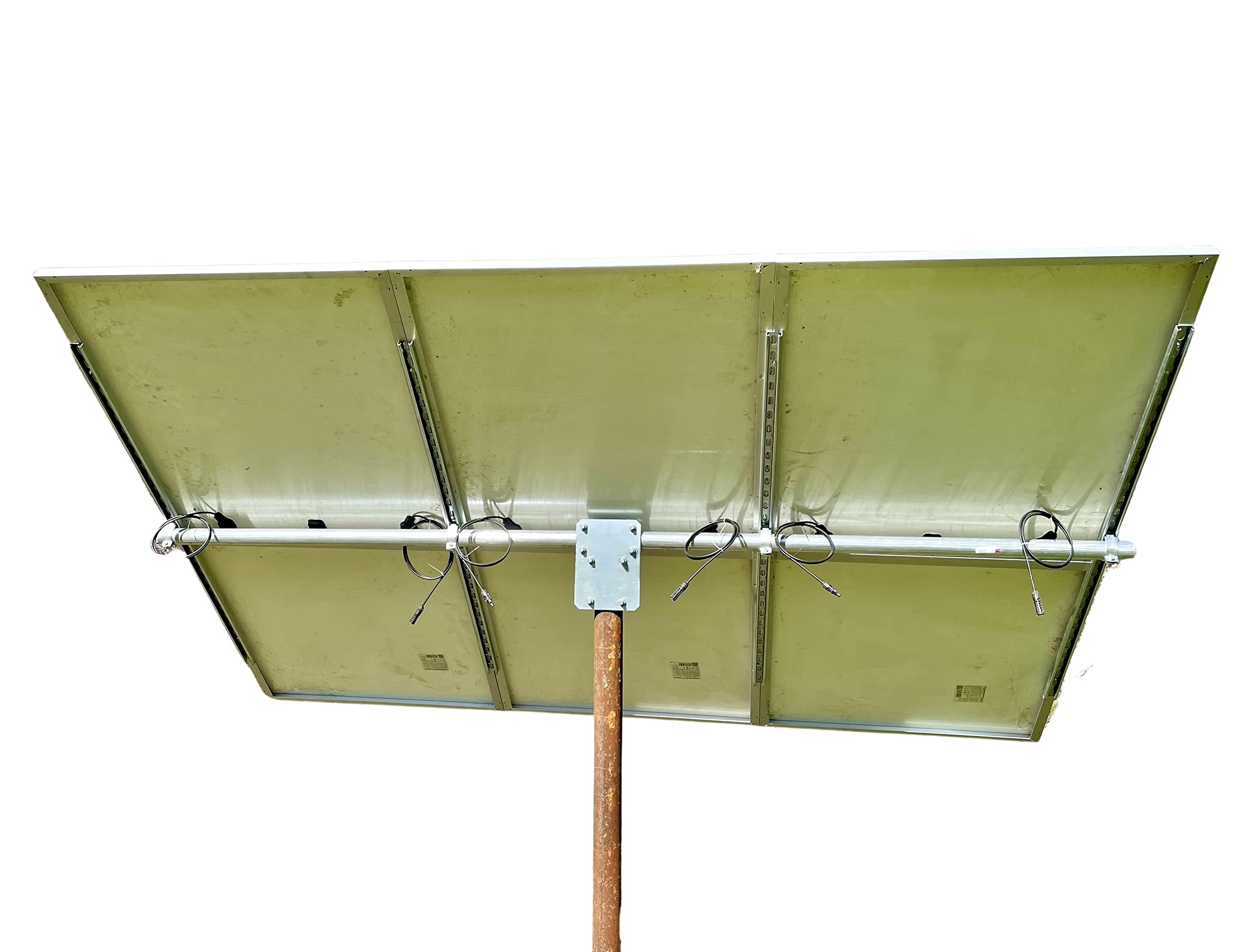 Solar Panel Array Top of Pole Ground Mount Bracket 2" - 2.5" - 3" Pipe Universal Bolt On
