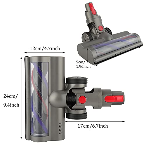 Ninthseason Quick-Release Direct Drive Cleaner Head Turbine Floor Tool for Dyson V15 V11 V10 V8 V7 Cordless Vacuum Cleaner for carpets and hard floors
