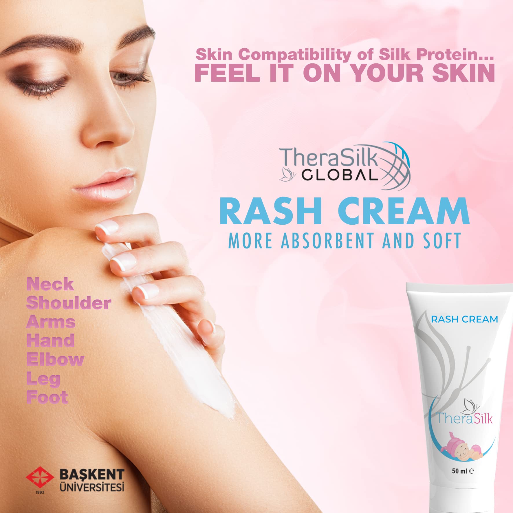 TheraSilk Best Diaper Baby Rash Cream 50 ml - Contains Intense Silk Protein