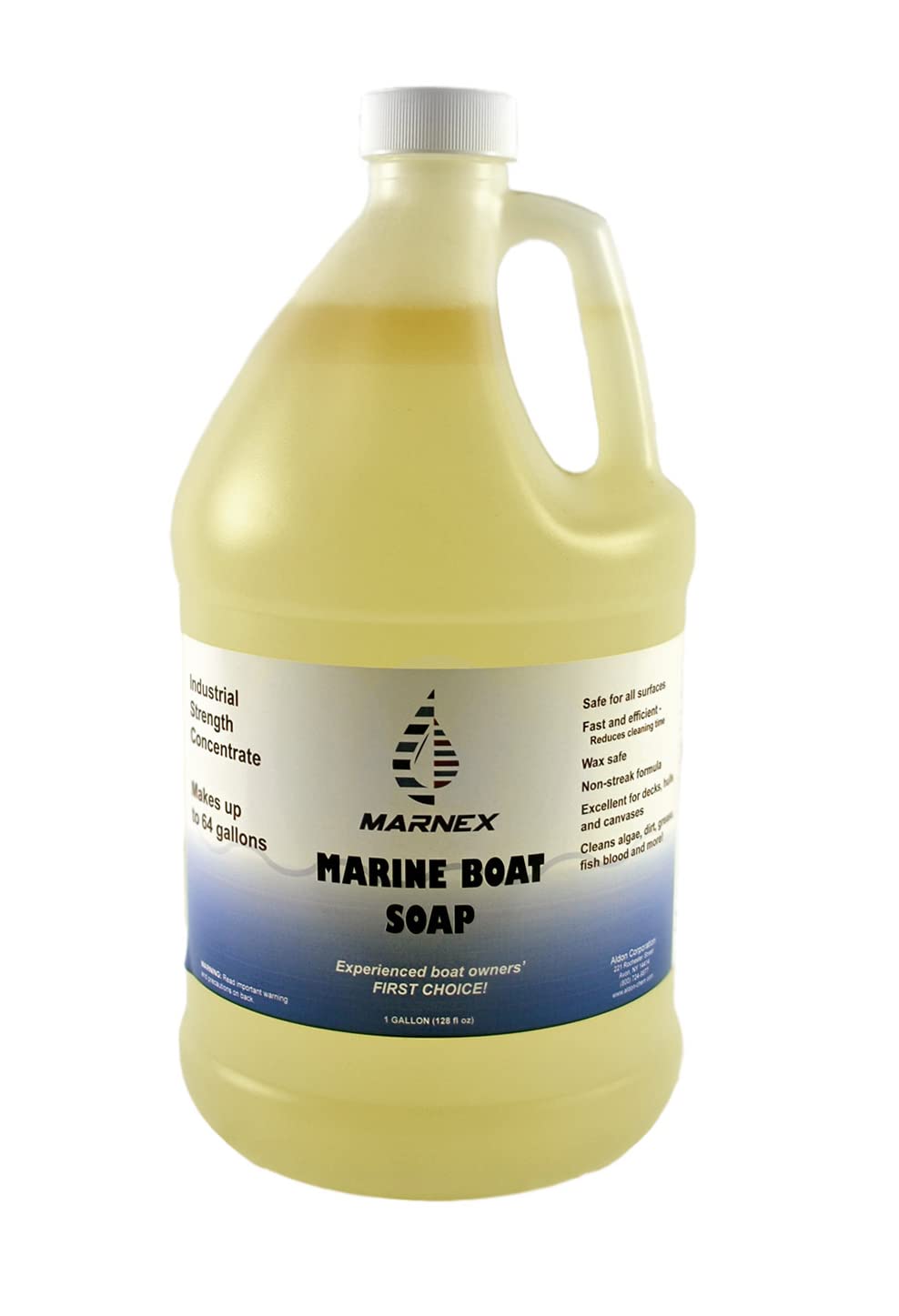 Marnex Marine Boat Soap Concentrate, 1 Gallon - Makes 64 Gallons