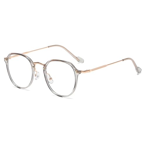 Metal Frame Anti Blue Light Glasses For Men And Women Retro Glasses Eyewear (Color : C3, Size : One size)