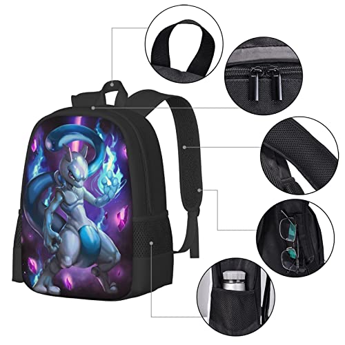 NSMB Monsters Backpack Ergonomic Back Pad Durable Laptop Bag Large Book Bag Travel Daypack Wear Resistant Back