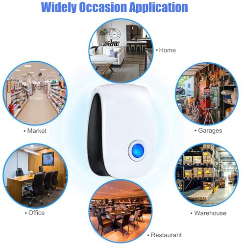 Ultrasonic Pest Insect Repeller 10 Pack Repellent Plug in, Mosquito Repellent, Rodent Repellent Indoor Ultrasonic Pest Control Roach, Mice, Spider Insects Mosquito Rodent Repellent