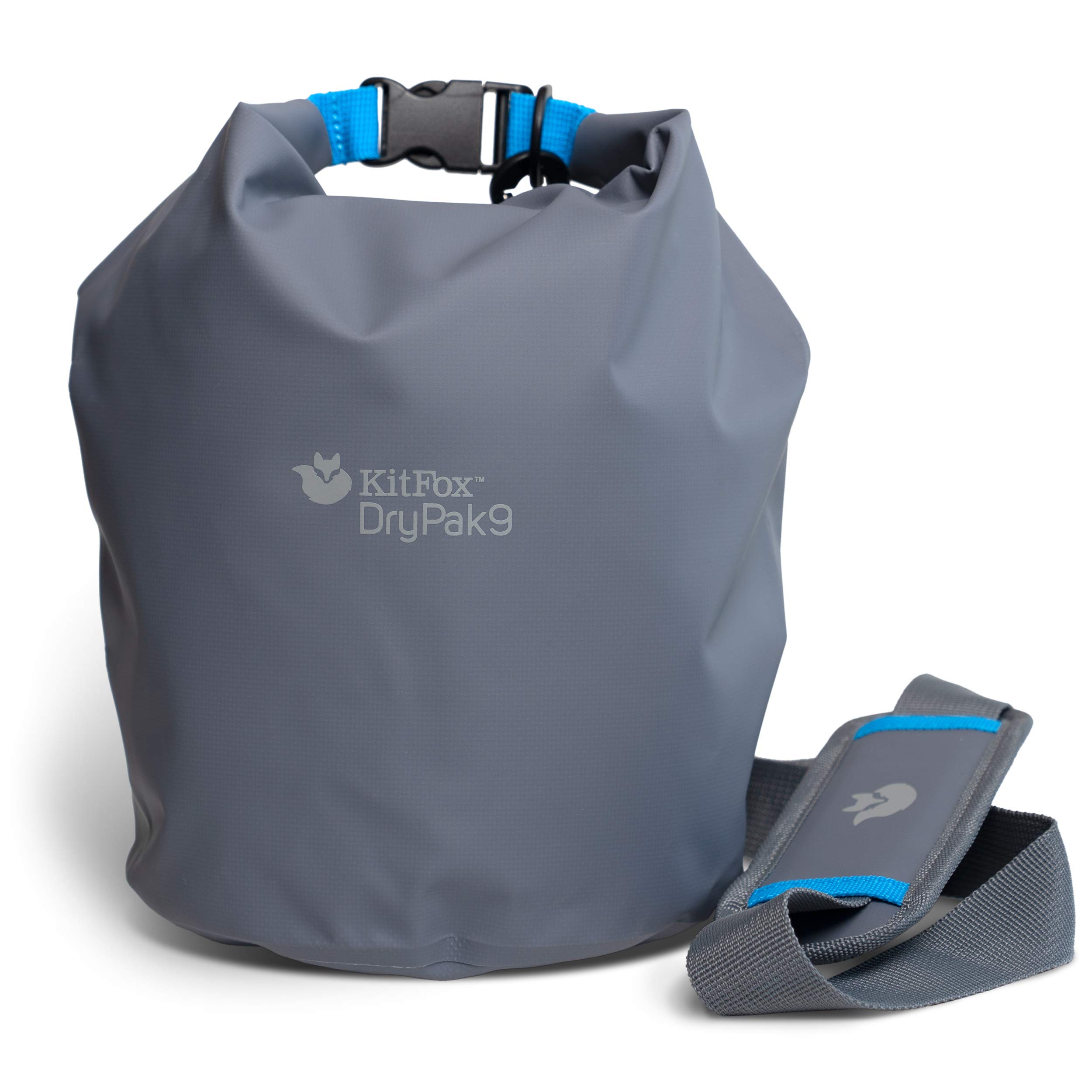 P&J Trading DryPak9 Waterproof Dry Bag โ Waterproof and Durable for Camping, Beach, Hiking, Lakes, Backpacking, River Rafting, Paddle Boarding, Fishing, Diving (Grey)