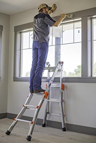 Little Giant Ladder Systems, Velocity, M13, 13 Ft, Multi-Position Ladder, Aluminum, Type 1A, 300 lbs Weight Rating, (15413-001)