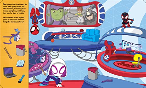 Marvel Spider-man Spidey and his Amazing Friends β Spidey on the Go! First Look and Find Activity Book and Spidey Plush Toy Gift Set β PI Kids